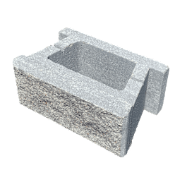 Classic Block, 8" x 12" x 18" Gray AB Collection | Heritage Plus