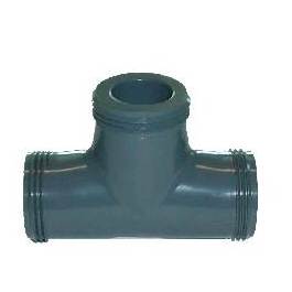 Action Machining Single Manifold Tee, Buttress Threaded Schedule 80 PVC ...
