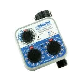 Analog Timer, 4" x 4" x 2" Blue Plastic 3-Dial Hose Bib | Heritage Plus