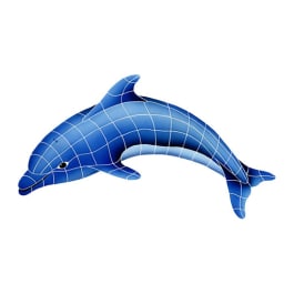 24" X 40" Artistry Dolphin Left Ceramic Tile Designs | DOLBLULM ...