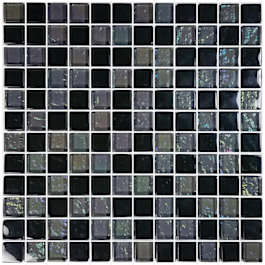 ARTISTRY SLATE BLEND GLASS TILE GALAXY SERIES 1" X 1" | Heritage Pool Plus