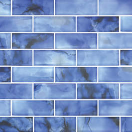 1.5" x 4" Cloud Blue Cloud Glass, Glass Mosaic, 11 SQFT/Box Sold By ...