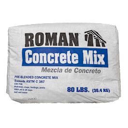 Roman Concrete Mix, 80 Lb Bag Gray High Strength | BRS-ROMCON ...