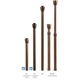 Alliance Outdoor Lighting Area Light Stem, 1.6" x 12" Aged Brass For Bi ...