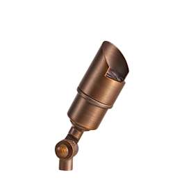 Alliance Lighting Bullet Light, 4W Mr-16 Led Aged/Solid Brass 250 ...