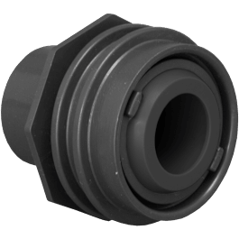 AquaStar Flush-Mount Return Fitting with Water Stop, Eyeball and Nut (Fits 1" or 1½" Pipe ...