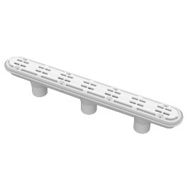 White 32" Channel Drain With 3 Port Sump/Av Anti-Entrapment Suction ...