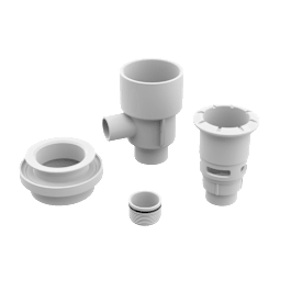 White Aquathunder Straight Jet Housing Assembly | ATS101 | Heritage ...
