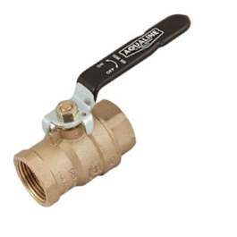 Aqualine Ball Valve Brass 3/4" F x F | BBV-075-LF-LH | Heritage Plus