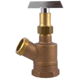 Garden Valve, 1" x 3/4"FIP x MHT Wheel Handle Brass GV-IN Inverted ...