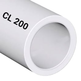3" x 20' Class 200 SDR-21 Bell End White PVC Pressure Pipe | Heritage Plus