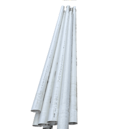 Sewer and Drain Pipe, 4" x 10'Bell End White PVC Solid | Heritage Pool Plus