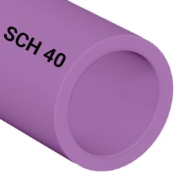4" x 20' Sch. 40 Bell End Purple PVC Pressure Pipe | Heritage Plus