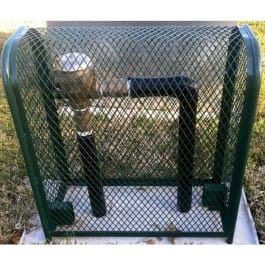 Backflow Enclosure, 30" x 13" x 30" Green Metal | Heritage Plus