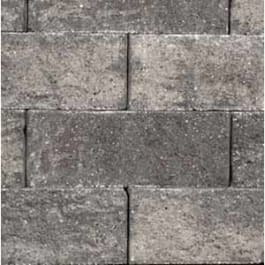 Borgert Products Retaining Wall, 16" x 12" x 6" Straight Split Face ...