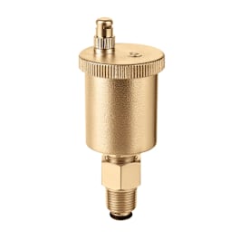 Caleffi VALCAL Automatic High-Discharge Air Vent w/ Service Check Valve ...