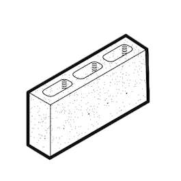 Regular Block, 4" X 8" X 16", 180 sq. ft. / pallet | Heritage Plus