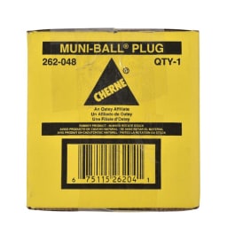4" Black Natural Rubber Muni-Ball Plug | CHR262048 | Heritage Plus