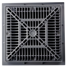 CMP 12" × 12" Square Grate & Frame, White | 25508-120-000L | Heritage ...