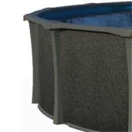 Carvin Gold Series 24' Black Rock Round Steel ABG Pool, 52" Wall ...