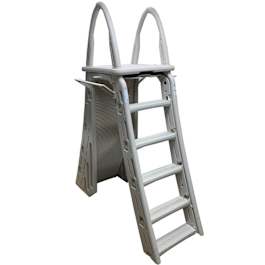 Confer A-Frame Ladder w/ Roll-Guard Gate | 7200 | Heritage Pool Plus