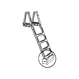 Confer 3" Ladder Riser, Warm Gray | EB100-X | Heritage Pool Plus