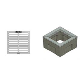 OldCastle Christy V64 Square Drain Box Concrete 18-3/4" x 18-3/8" x 12 ...