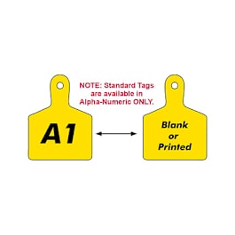 Christy's Maxi ID Tag 3" x 4" Yellow Thermoplastic Polyurethane Custom ...