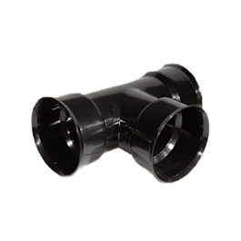ADS Soiltight Tee, Bell-End HDPE Dual Wall Injection Molded N-12, Black ...