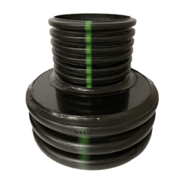 ADS Reducer, N-12 Plain-End Corrugated HDPE Dual Wall Fabricated Black ...