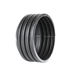 ADS End Cap, Split Black HDPE Solid Single Wall Corrugated 12 ...