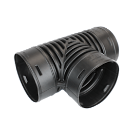Drain Blind Standard Tee, 6", HDPE, Single Wall | Heritage Plus