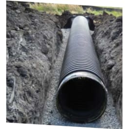6" x 20' Perforated, Bell End HDPE Solid Dual Wall Pipe | Heritage Plus