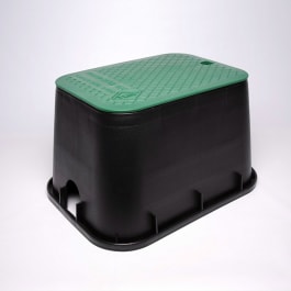 Dura Rectangular Valve Box Black/Green Lid 12 x 17 x D 12" | 120 ...