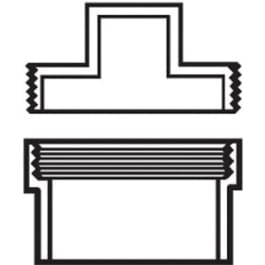 PVC Cleanout Adapter 4 in. Spigot x Female Threaded with Plug | D112040 ...