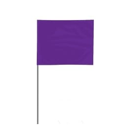 4" x 5" Purple 100/Bundle Marking Flag | FLG4X5PURPLE | Heritage Plus