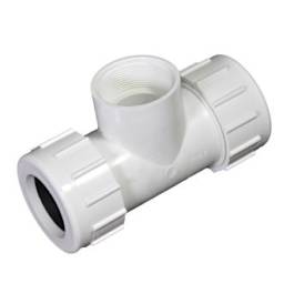 Sch 40 PVC Compression Tee 3/4" Compression x FPT Flo Control | CPT ...