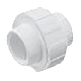 1-1/2" x 2" Flo Control Union Socket x Spigot Union Sch 40 White ...