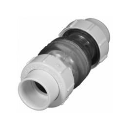 2" Clear PVC True Union Spring Check Valve | 1700C20 | Heritage Pool Plus