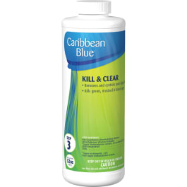 Caribbean Blue Pool Kill & Clear Algaecide 32 fl oz Bottle 12/Case ...