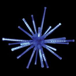 A LED 3D Meteor Burst, 20" Blue Steel Frame Low Voltage Combo ...