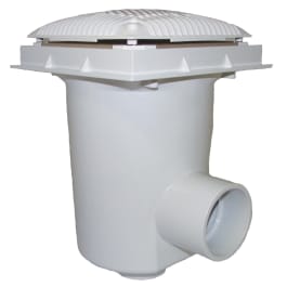 Hayward 3" Outlet Suction High Flow Sump w/ 9" x 9" Square Cover, White ...