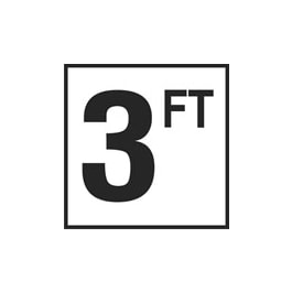 Inlays 3Ft Sr 3 W/Ft Depth Marker-Ceramic Black/White Skid Resistant 6 ...
