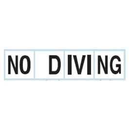 Inlays No Diving (4 Tile) Depth , SR | C622000 | Heritage Pool Plus