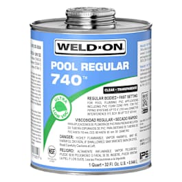 PVC Cement, 1 pt Can Clear Regular Syrupy Liquid Low VOC Regular 740 ...