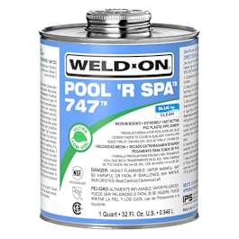 Pint IPS 747 Blu Pool/Spa Cement 10853 Glue Blue Pool R Spa Pint ...
