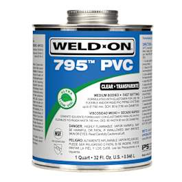 IPS Flex Pvc Cement 795 Quart 10280 Glue Clear Flex Pvc Quart 10280 ...