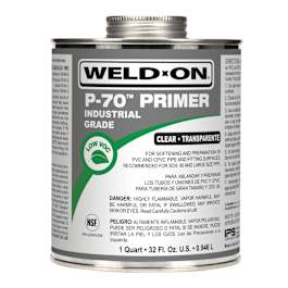 Weld-On P-70 PVC Primer, Clear, 1 pt | Heritage Pool Plus