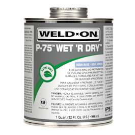 Weld-On P-75 Wet 'R Dry PVC Primer, 1/2 pt | Heritage Pool Plus