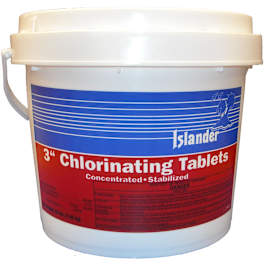 Islander 3" Slow Tablets Trichlor 25 lb Pail | 3SLOW25 | Heritage Pool Plus